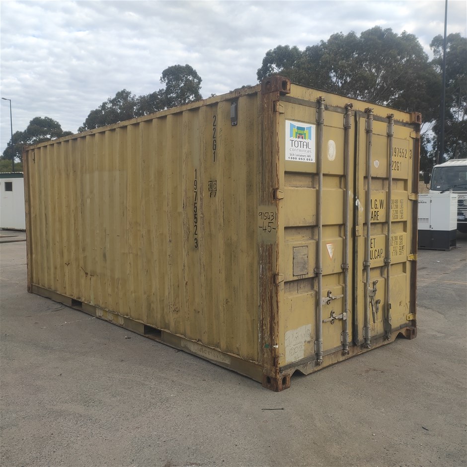 5x 20 Foot Shipping Containers