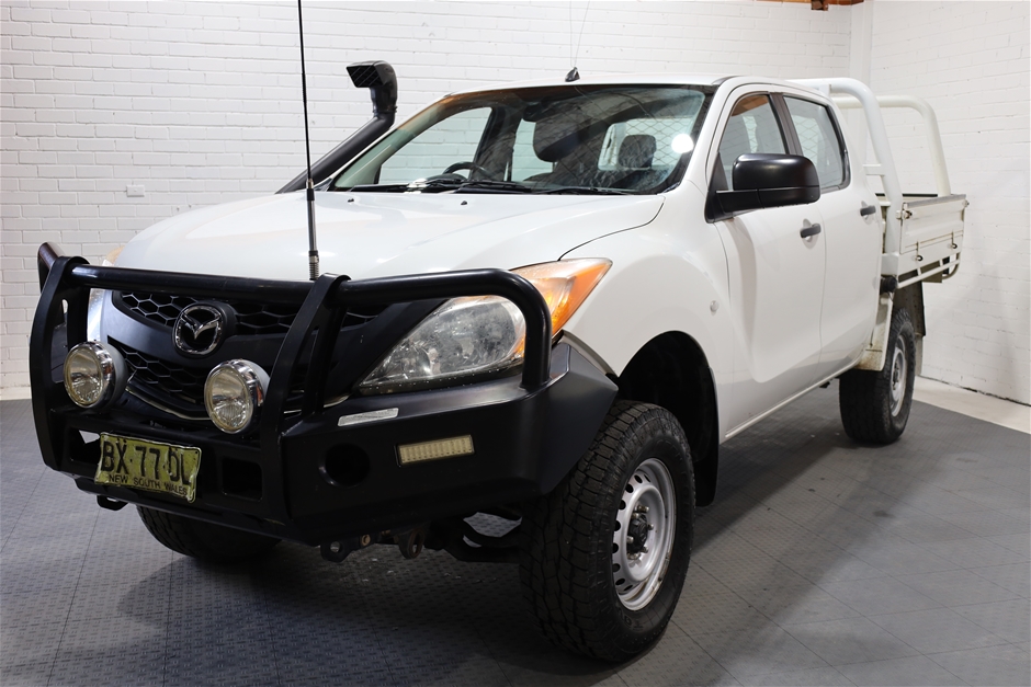 2013 Mazda BT-50 4X4 XT Turbo Diesel Manual Crew Cab Chassis Auction ...