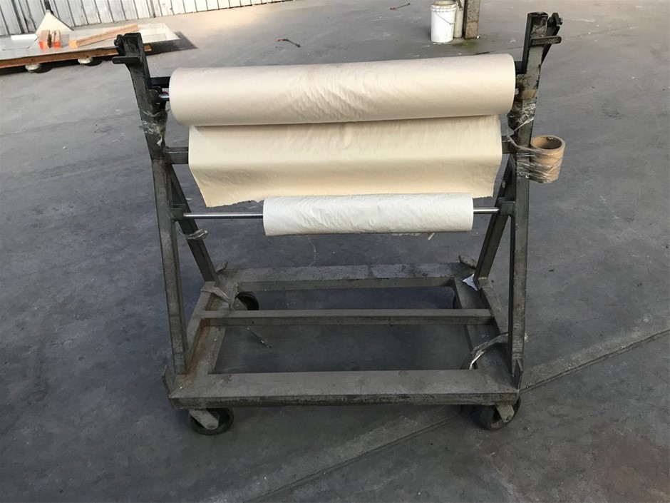 1 x Steel Fabricated Paper Roll Trolley Auction (0070-3026461) | Grays ...