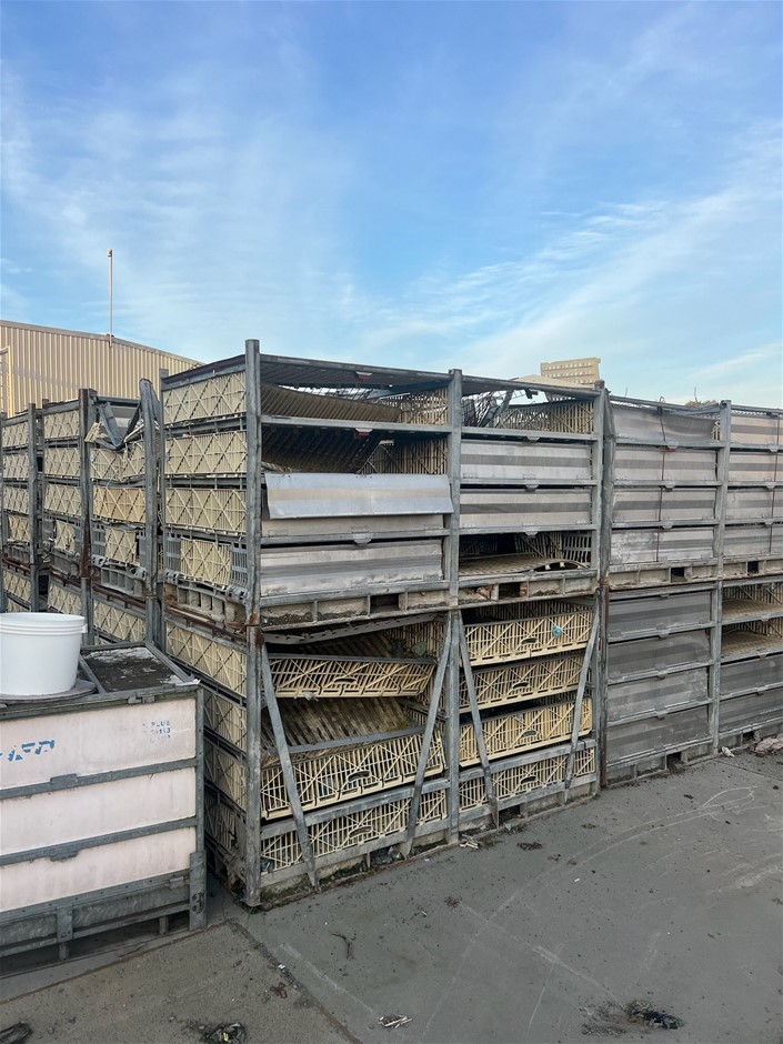 Chicken transport crates, steel, galvanised Auction (0100-3026493 ...