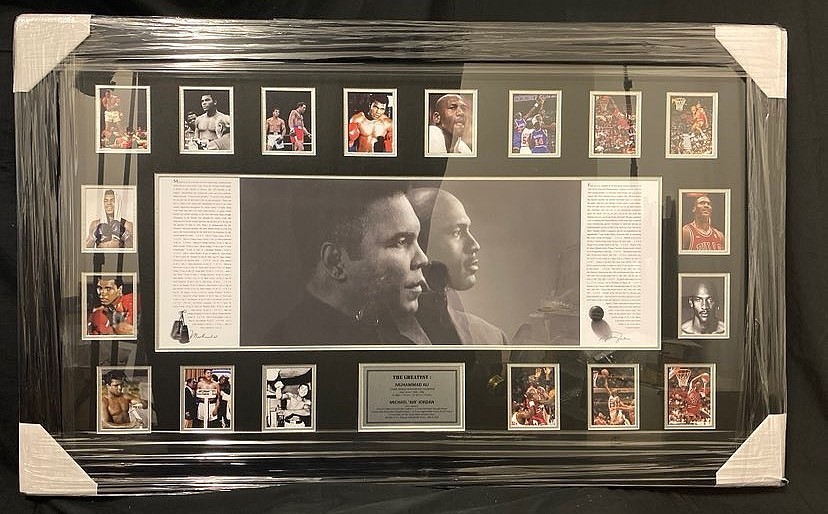 The Greatest: Muhammad Ali and Michael 'Air' Jordan framed pictures ...