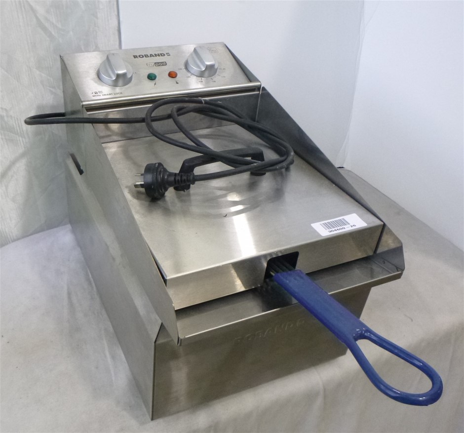 Roband FryPod FR15 Stainless Steel Electric Counter Top Single Pan ...