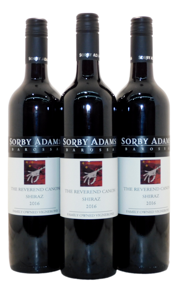 Sorby Adams The Reverend Canon Shiraz 2016 (3x 750mL) Auction (0015 ...