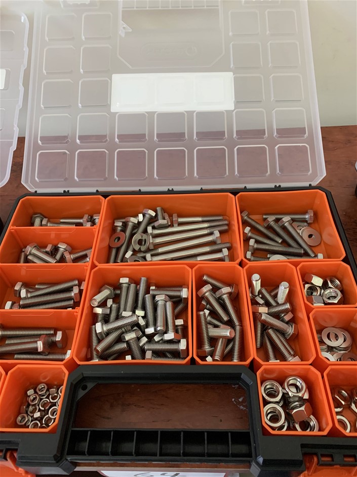 Carry Case Comprising Stainless Steel Bolts and Washers Auction (0064 ...