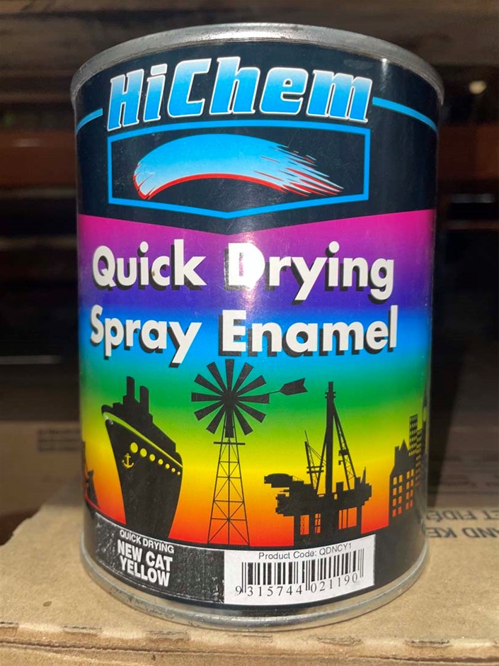 1ltr New Cat Yellow HiChem QD Super Enamel Auction (0038-3026907 ...
