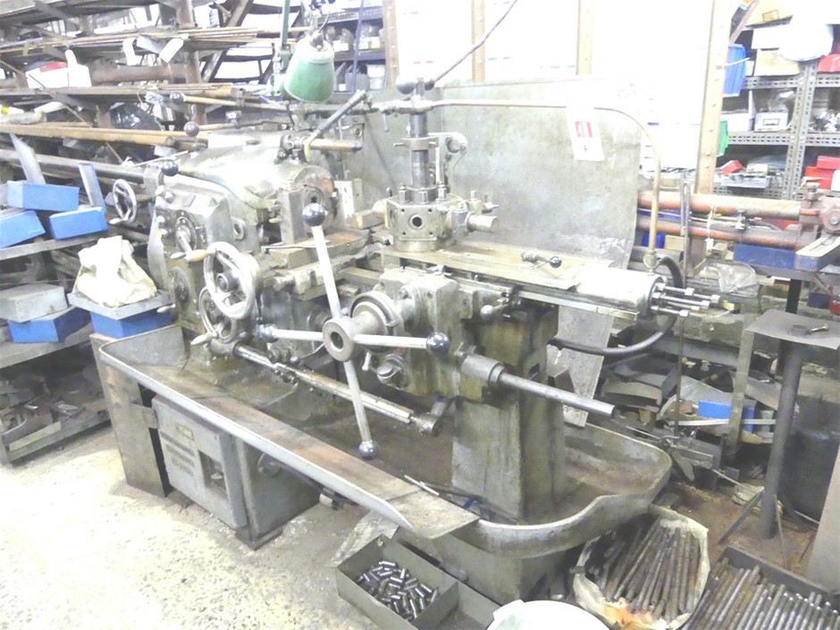 HW Ward Birmingham England 2DS Turret bed Lathe With Attached Bar ...