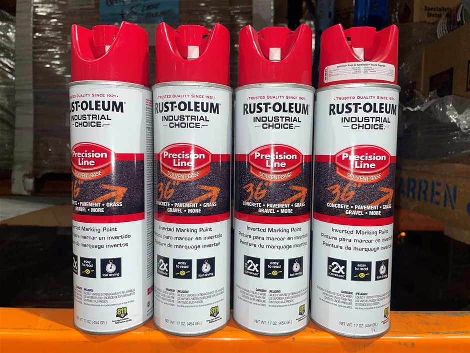 4 x Rustoleum Inverted Line Marking Aerosol Cans Auction (0190-3027015 ...