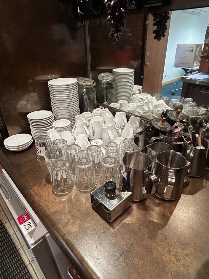 Quantity of assorted Coffee Cups and Barista Items as shown Auction ...