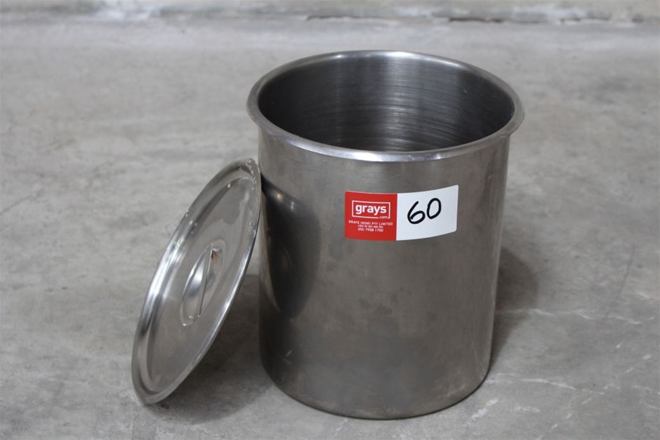 Stainless Steel 8L Container with Lid Auction (0060-5054315) | Grays ...