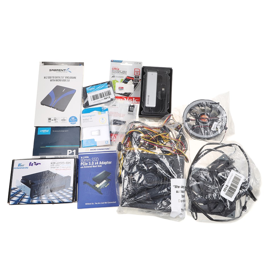 10x Assorted Computer Parts And Accessories. INCL: CRUCIAL, THERMALTAKE, Et Auction (0104 ...