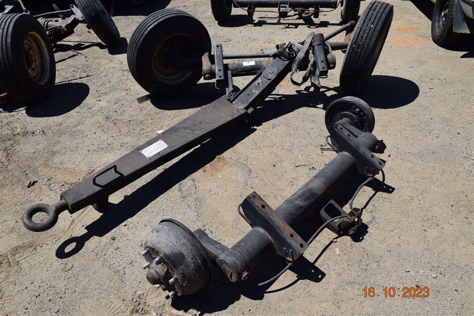 "AY" Built Dolly Front Tow and Rear Axles Assembly Auction (0007 ...