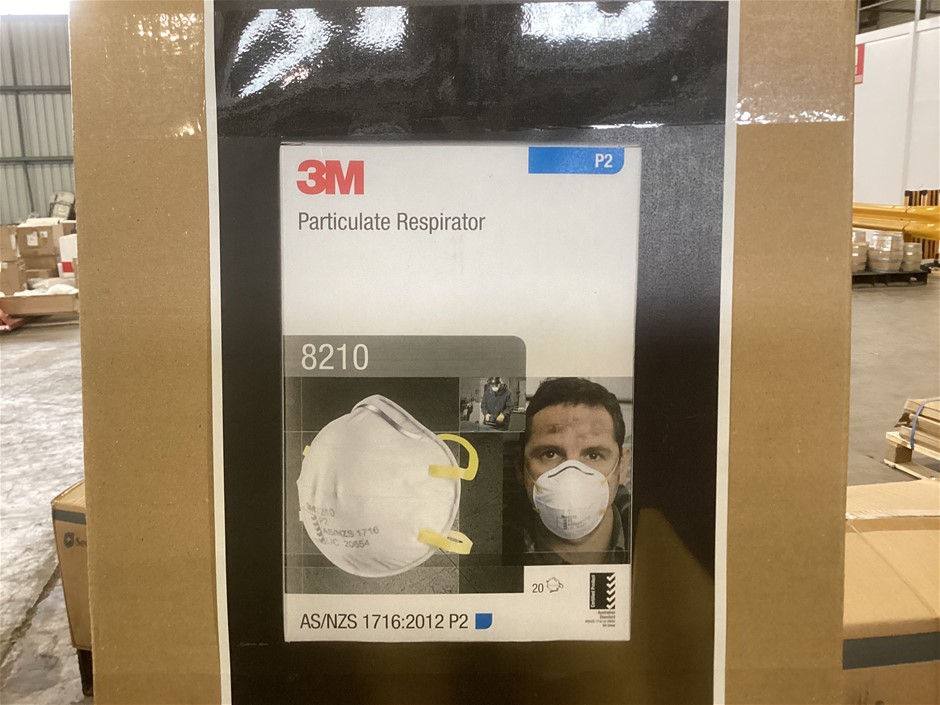 3M Particulate Respirator P2, Qty x 1 Box Auction (0026-8018064 ...