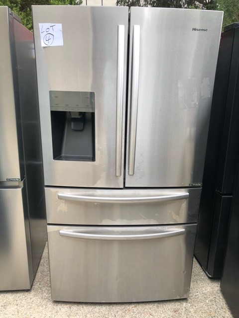Hisense 701L French Door Fridge HR6FDFF701SW Auction (0004-2556030 ...