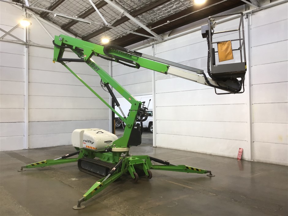 2014 Nifty TD120TDAC Tracked Spider Boom Lift Auction (0023-5054897 ...