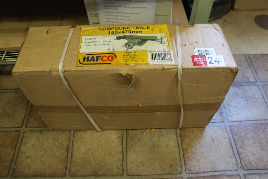 Hafco M198 Unused X & Y Compound Table Auction (0024-5054335) | Grays ...