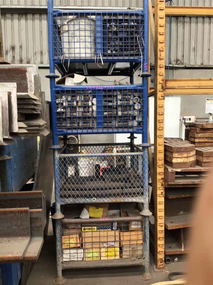 4 x Stillages Assorted Metal Fixings and Sundry Items Auction (0119 ...
