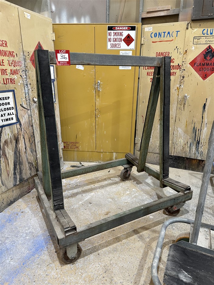 A-Frame Double sided Panel Trolley Auction (0036-5054638) | Grays Australia