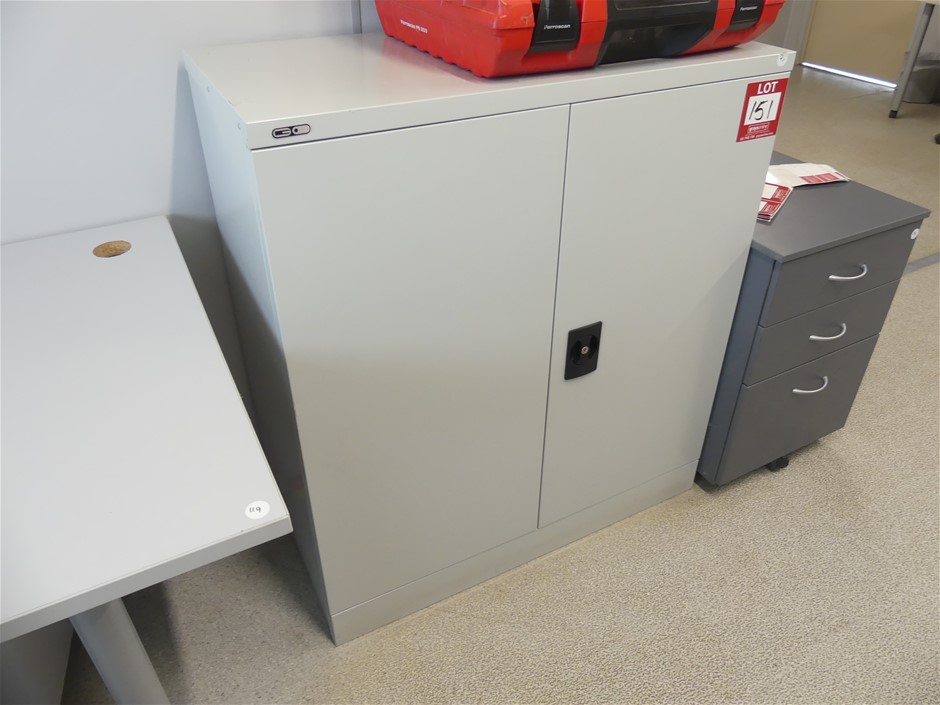 GO 2 Door Metal Storage Cabinet Auction (0151-5054968) | Grays Australia