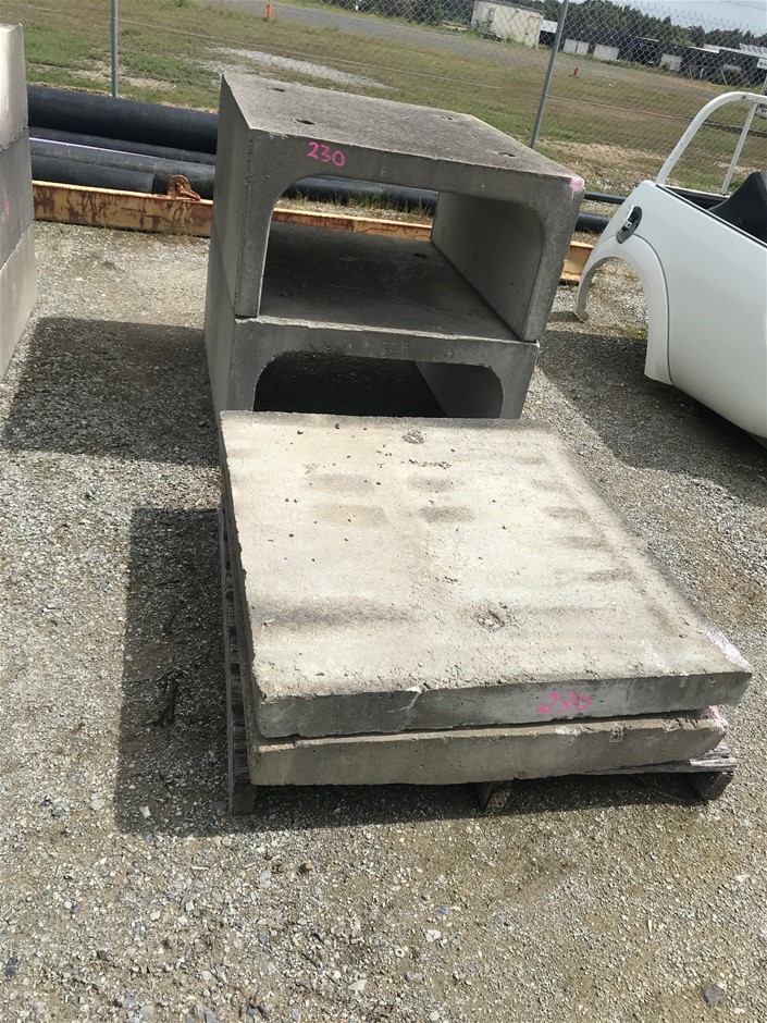 2x Concrete Culvert and Lid Auction (0230-3027824) | Grays Australia