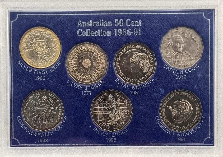 AUSTRALIAN 50 CENT COIN COLLECTION 1966-91 Auction (0022-2557370 ...