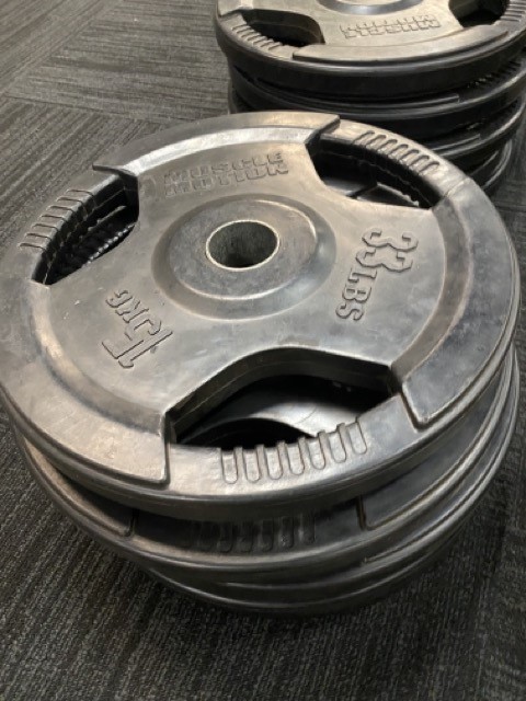 24 x 15kg Olympic Bar Plates (Black) Auction (0006-3027892) | Grays ...