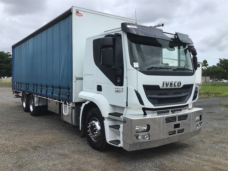 2013 Iveco Stralis 6 x 2 Auto Curtainsider Rigid Truck Auction (0001 ...