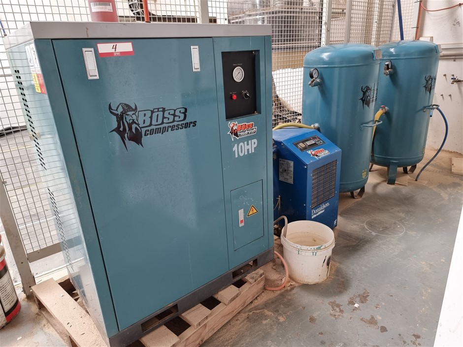 2015 Boss Compressors 2W-0.9 Silence Air Compressor Auction (0004 ...
