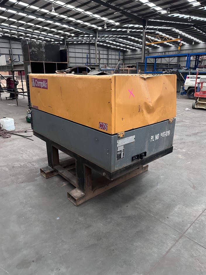 2009 Compair C76 Compressor Auction (0008-3027931) | Grays Australia