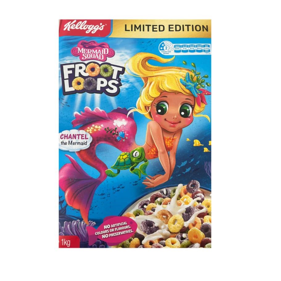 6 x Assorted Cereals, Incl: 4 x FRUIT LOOPS, 1kg, 1 x COCO-POPS, 1.26kg ...