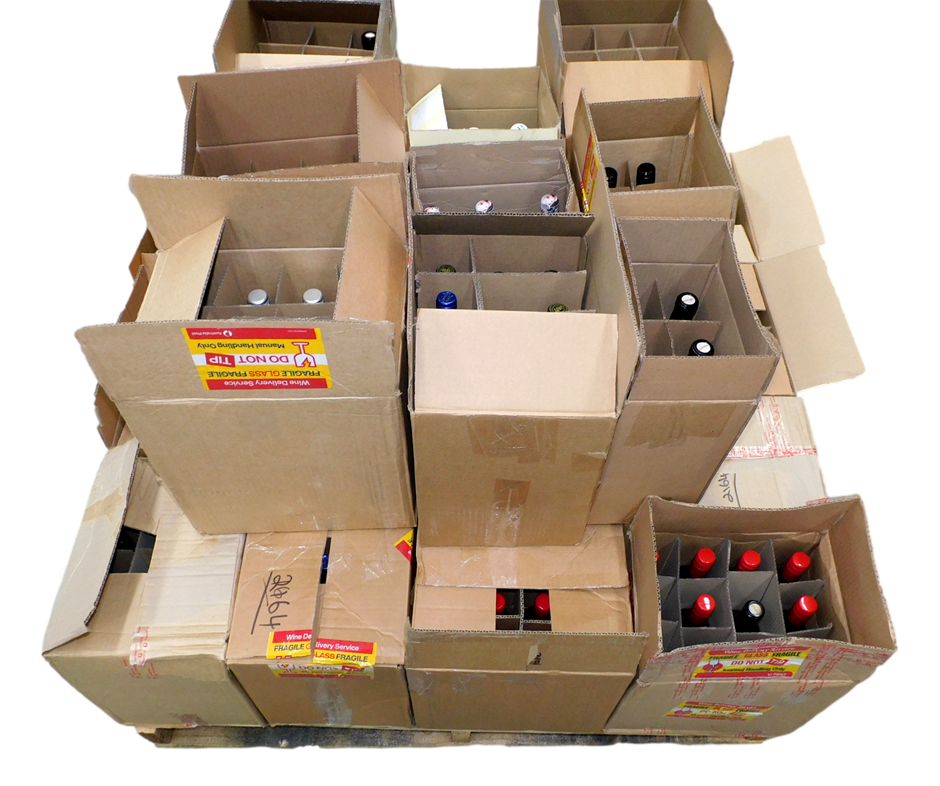 Pick Up Pallet of Wine Approx 25 Assorted Cartons of Wine Auction (0002 ...