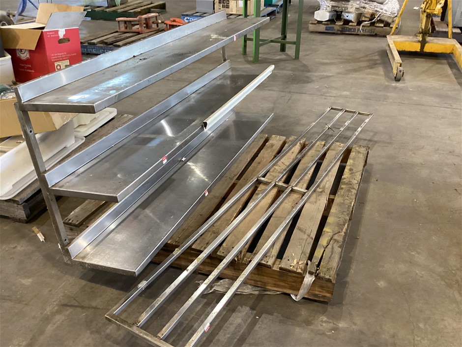 Stainless Steel 3 Tier Wall Mounted Shelf And Stainless Steel Rack ...