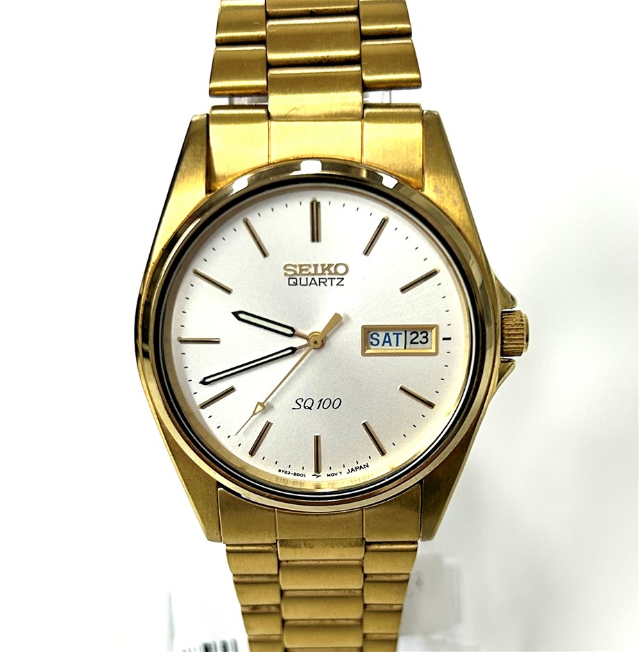 Seiko SQ100 Men's Watch Auction (0040-2557516) | Grays Australia