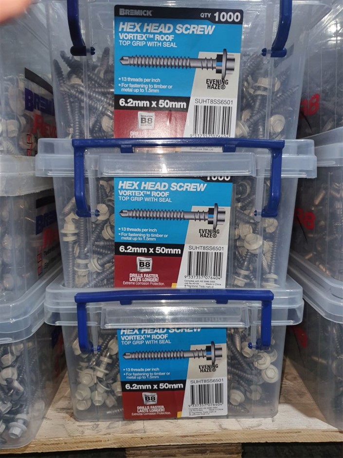 Bremick Hex Head Vortex Screws Auction (0458-5055252) | Grays Australia