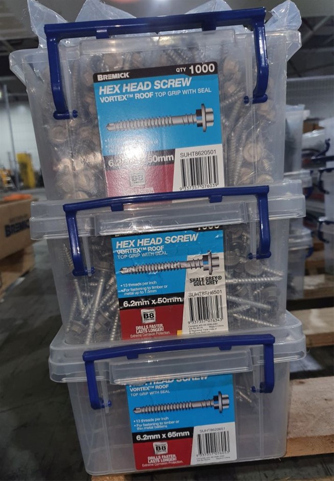 Bremick Hex Head Vortex Screws Auction (0472-5055252) | Grays Australia