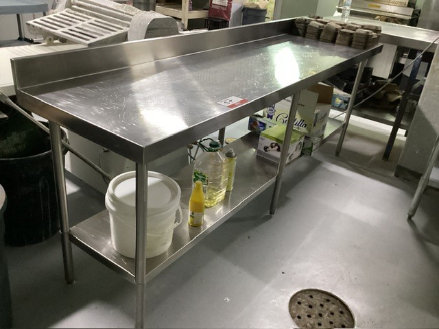 Stainless Steel Kitchen Preparation Bench Auction (0037-8018307 ...