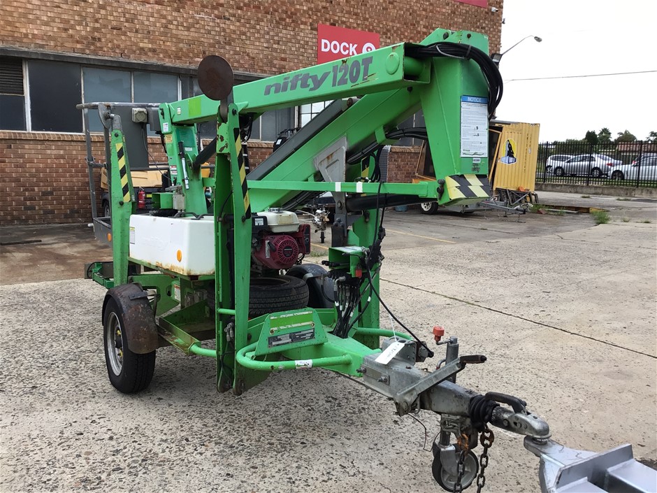 2013 Nifty 120T Single Boom Lift Trailer Auction (0027-5055387) | Grays ...