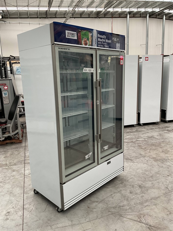 1x Skope 2 Door Display Fridge Auction (0074-3028048) | Grays Australia