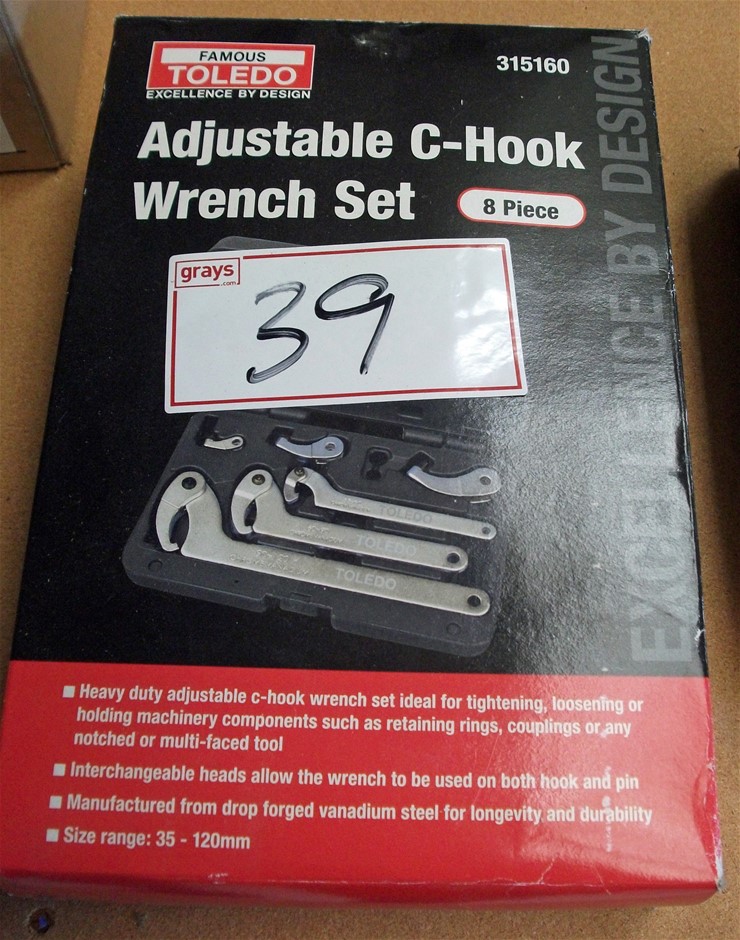 C-Hook Wrench Set Auction (0039-9048061) | Grays Australia