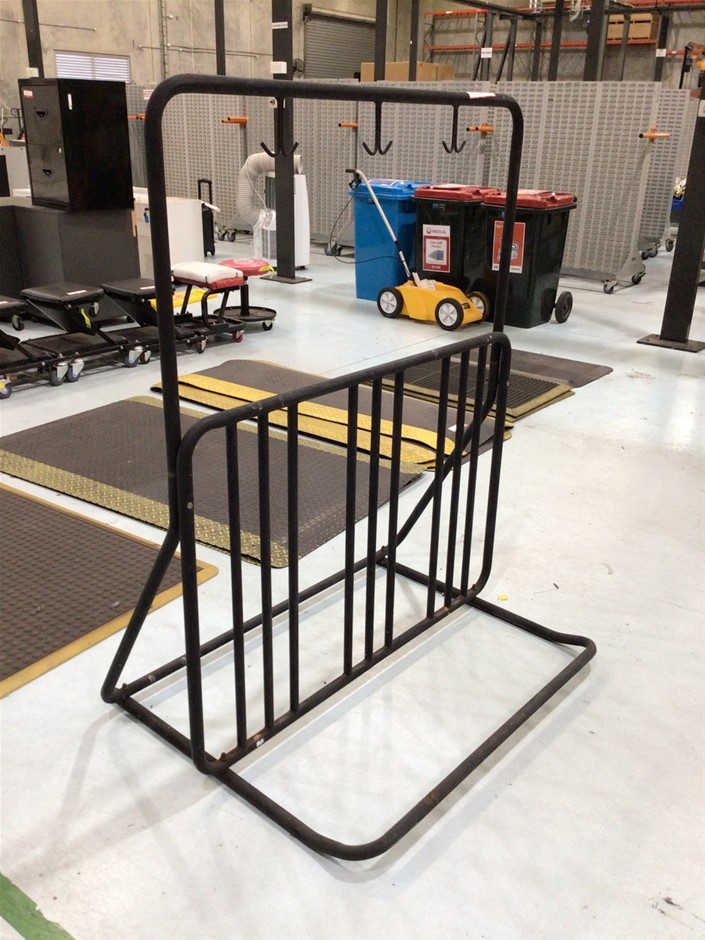 Small Bike Rack with Helmet Attachments Auction (0082-7049539) | Grays Australia