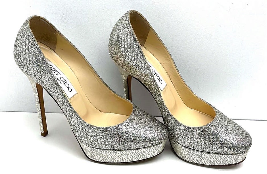 Jimmy Choo London Gold Diamond Heels Auction (0078-2557871) | Grays ...