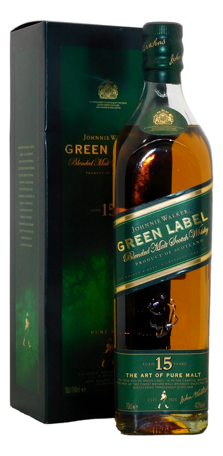 Johnnie Walker Green Label Scotch Whisky (1 x 700mL), Scotland. Auction ...