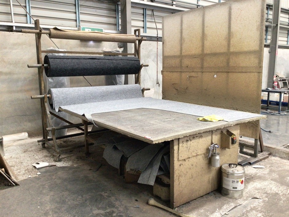 Fabricated Felt Rollout Table Auction (0030-7049677) | Grays Australia