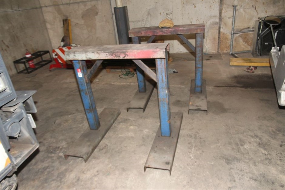2x Heavy Duty Steel Work Stands Auction (0083-5055485) | Grays Australia