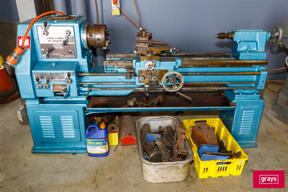 PING LIANG PL-1000GB Gap Bed Lathe with Attachments Auction (0002 ...