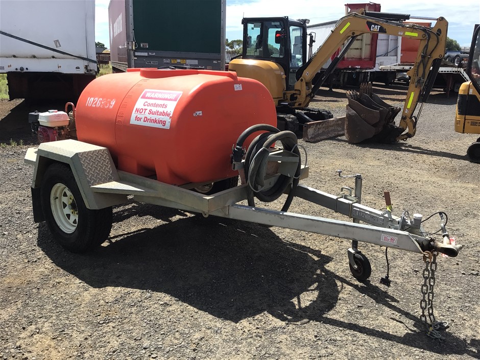 Trailer - Water Cartage 950L With Pump Auction (0008-3028283) | Grays ...