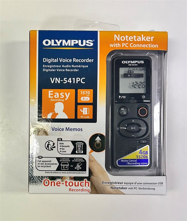 Olympus Digital Voice Recorder/Notetaker with PC Connection Auction ...