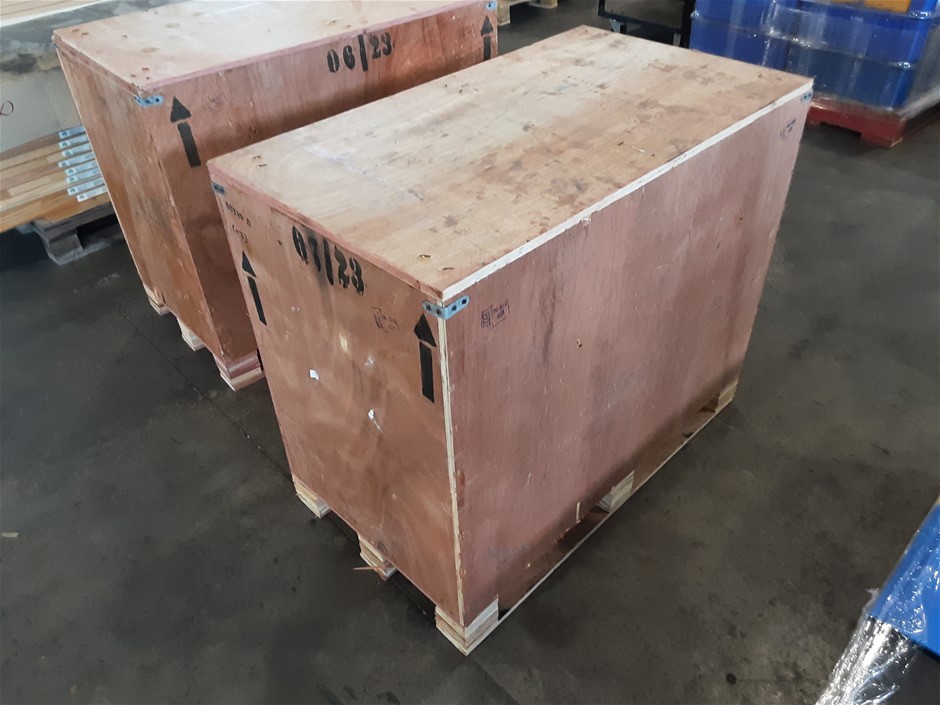 2X Wooden Crate Boxes Auction (0095-8018789) | Grays Australia