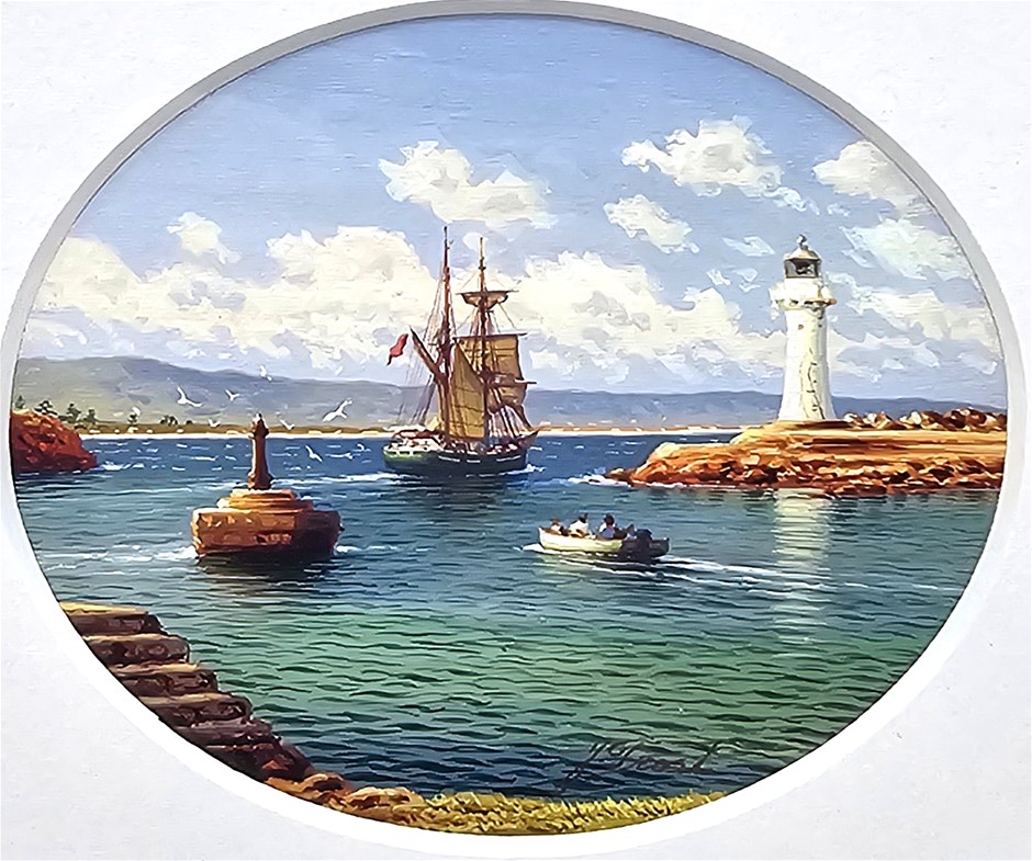 JOSEPH FROST (1953 - ), Original Gouache Painting on Cedar Panel ...