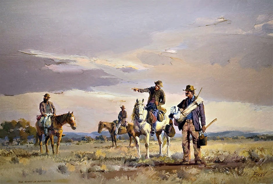 FRANCIS JAMES (BOB) BOOTH (1927 - 2003), Original Oil Painting on ...