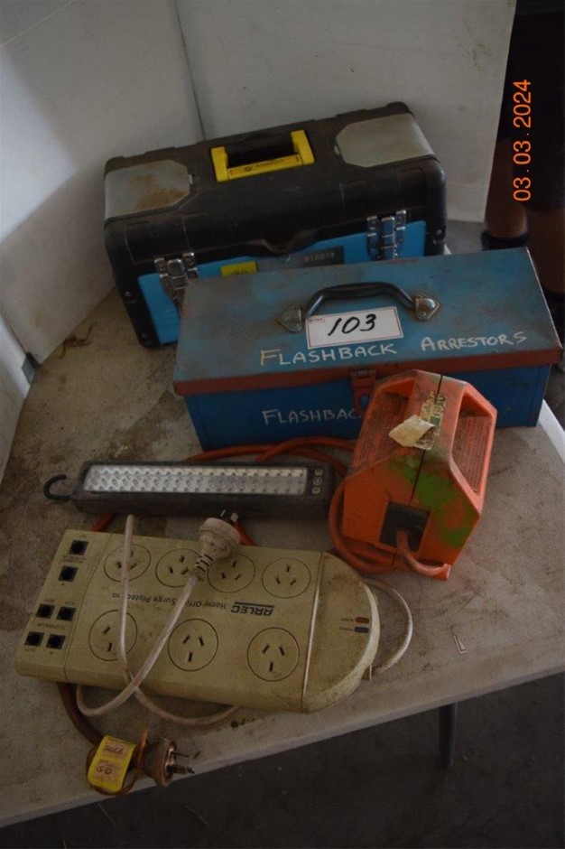 Lot of 2 Tool Boxes and Clipsal ELCB Auction (0103-9049056) | Grays ...